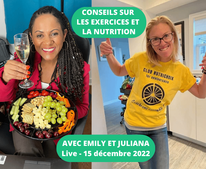 Conseils sur les exercices et la nutrition (avec Juliana, Emily et Mike ...