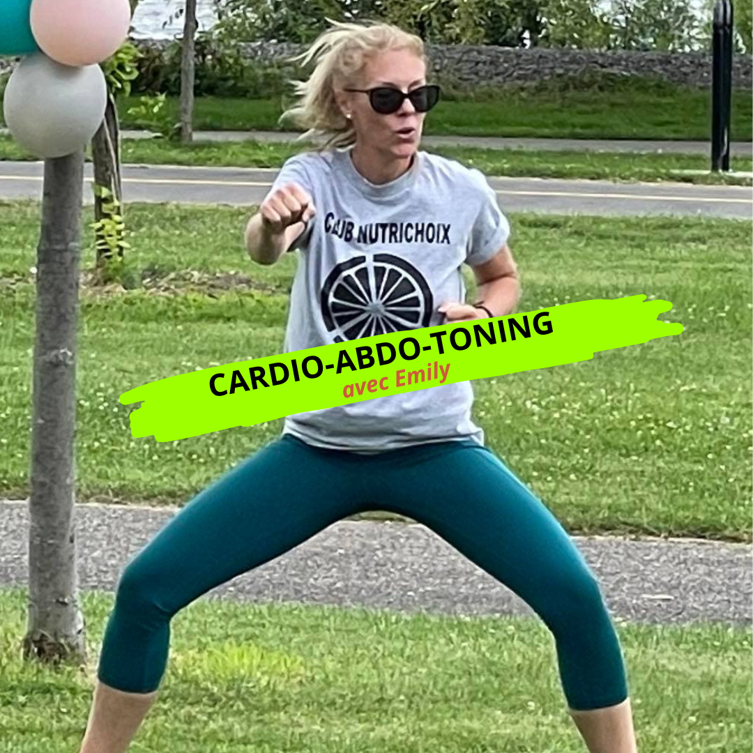 CARDIO-ABDO-TONING avec Emily - 6 octobre 2025 - Club NutriChoix